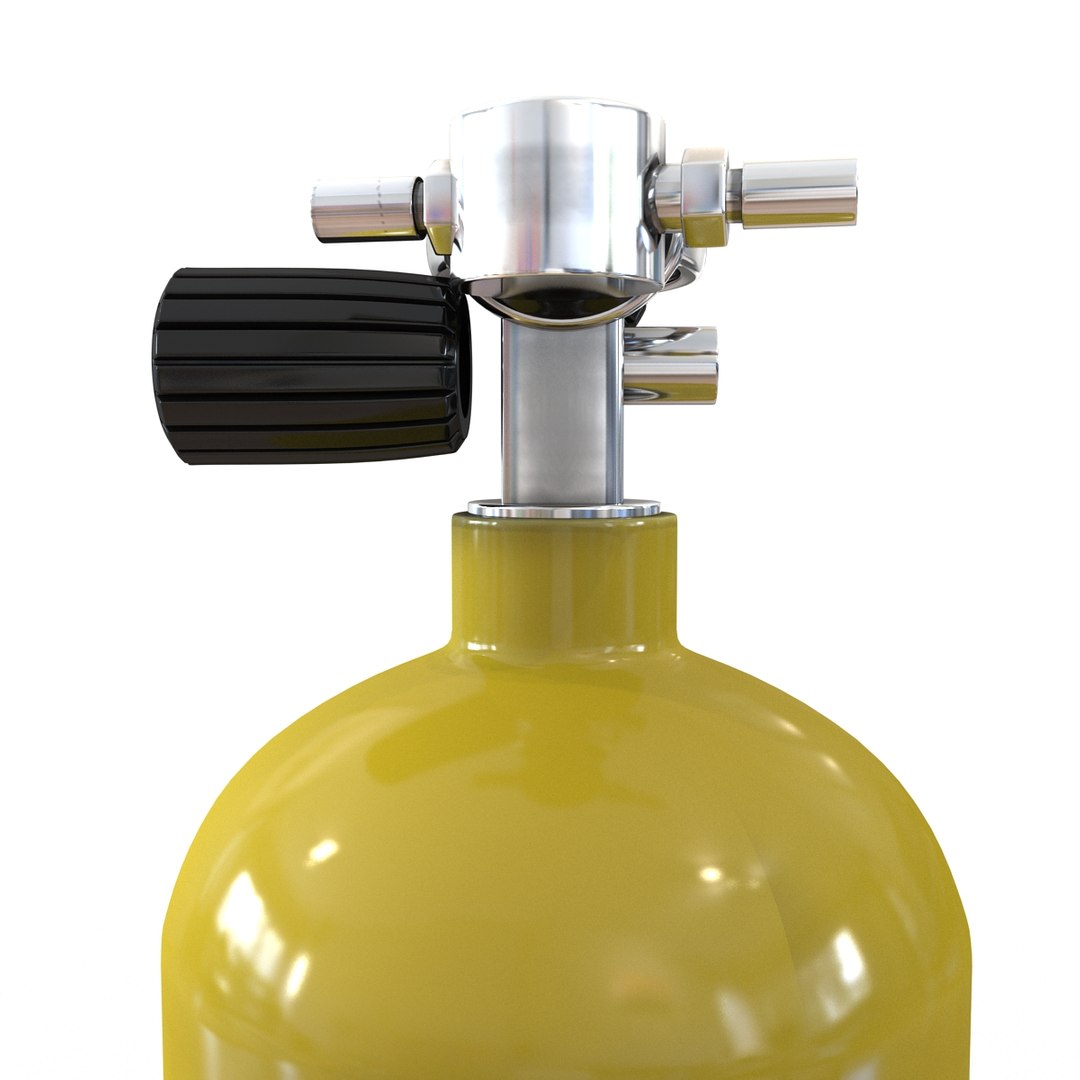 3d scuba tank model