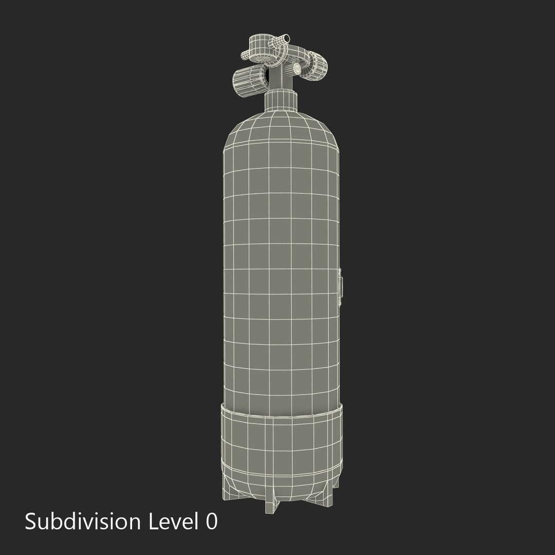 3d scuba tank model