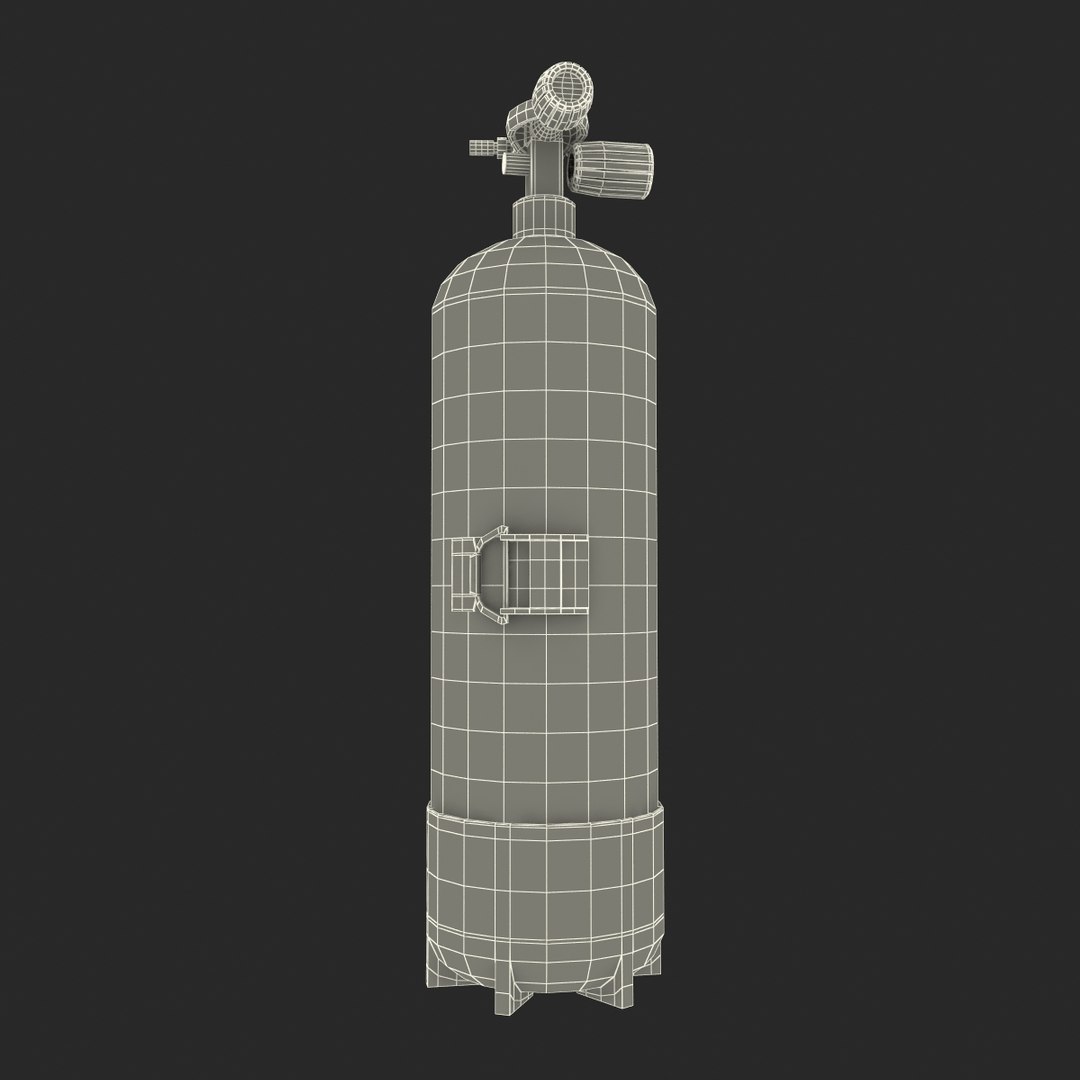 3d scuba tank model
