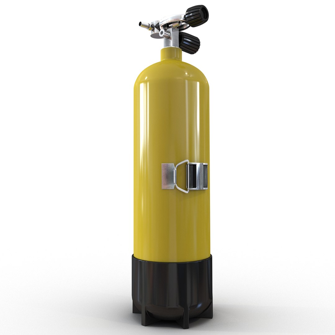 3d scuba tank model