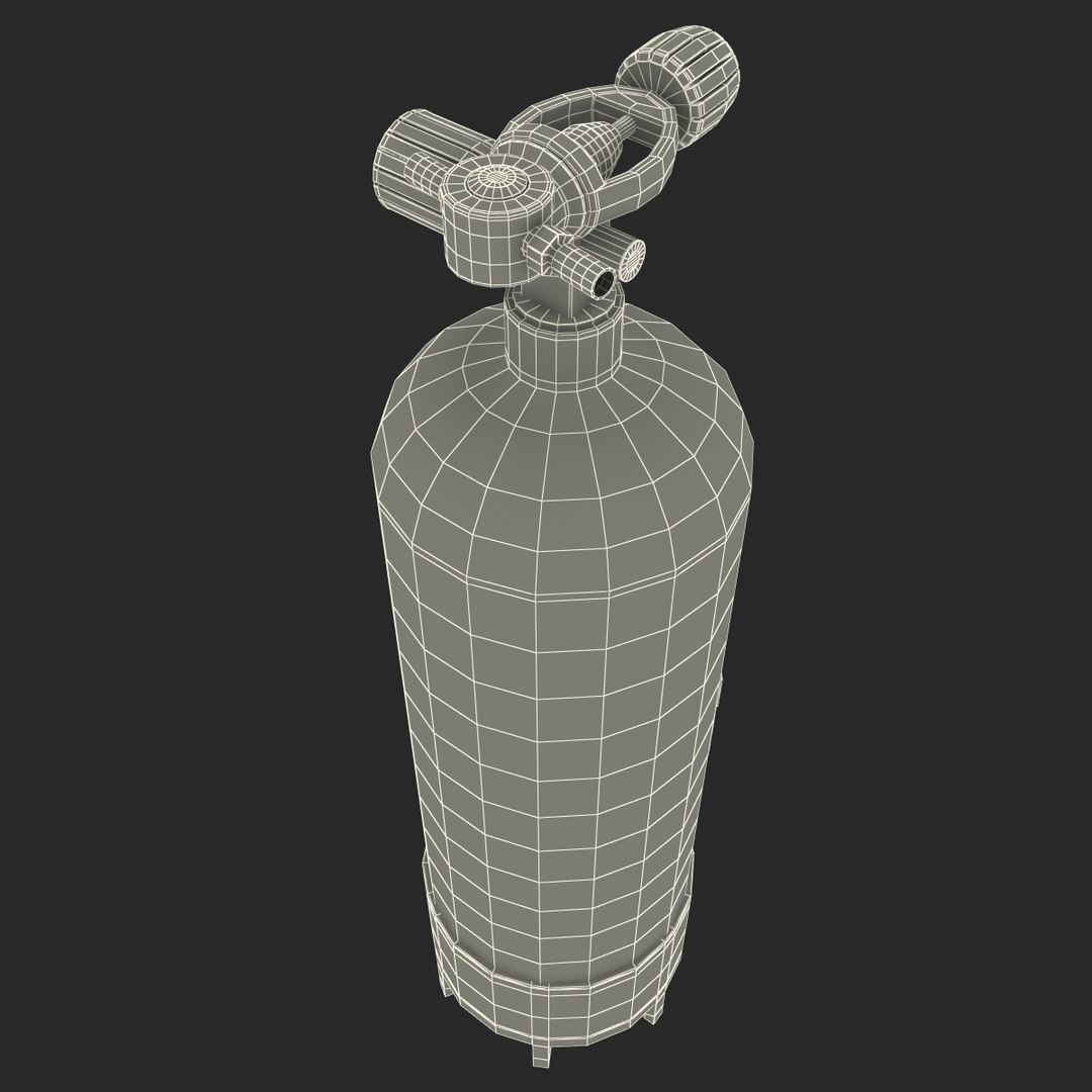 3d scuba tank model