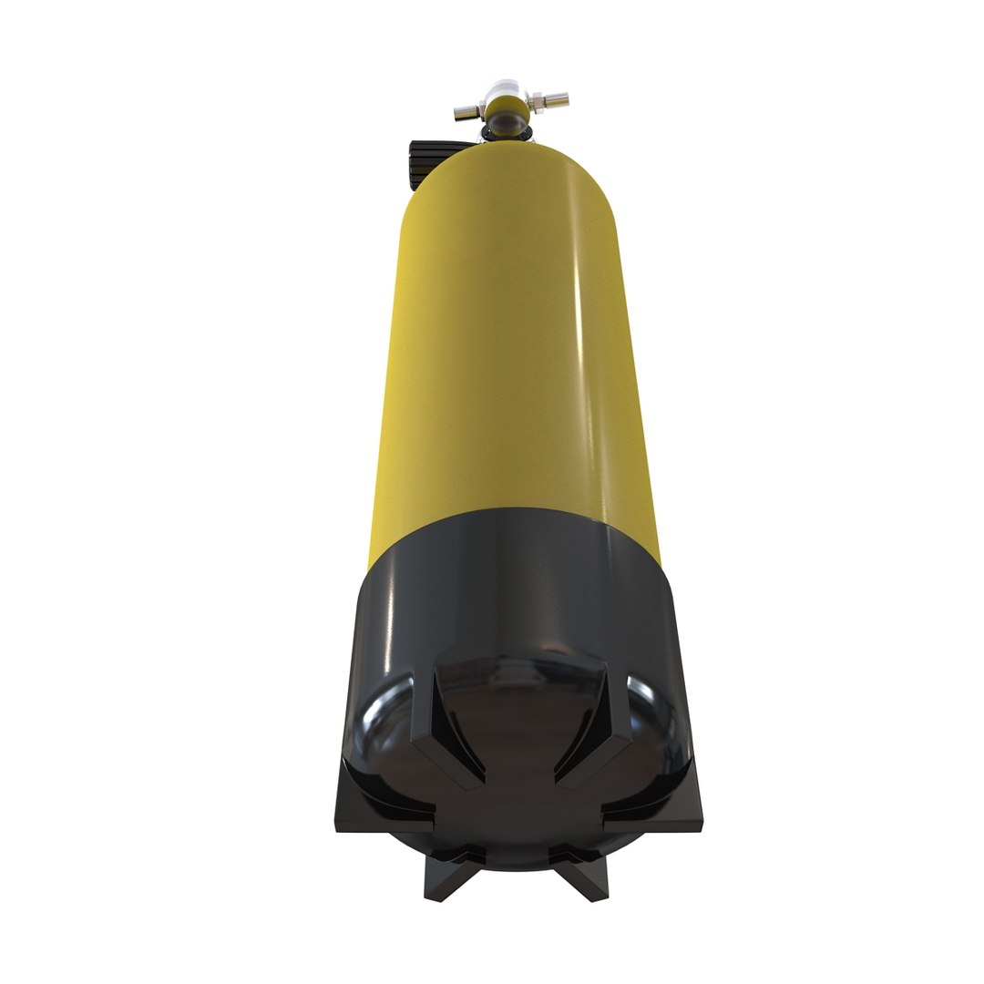 3d scuba tank model