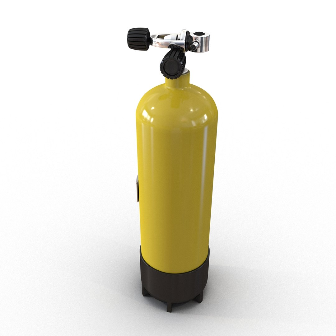 3d scuba tank model
