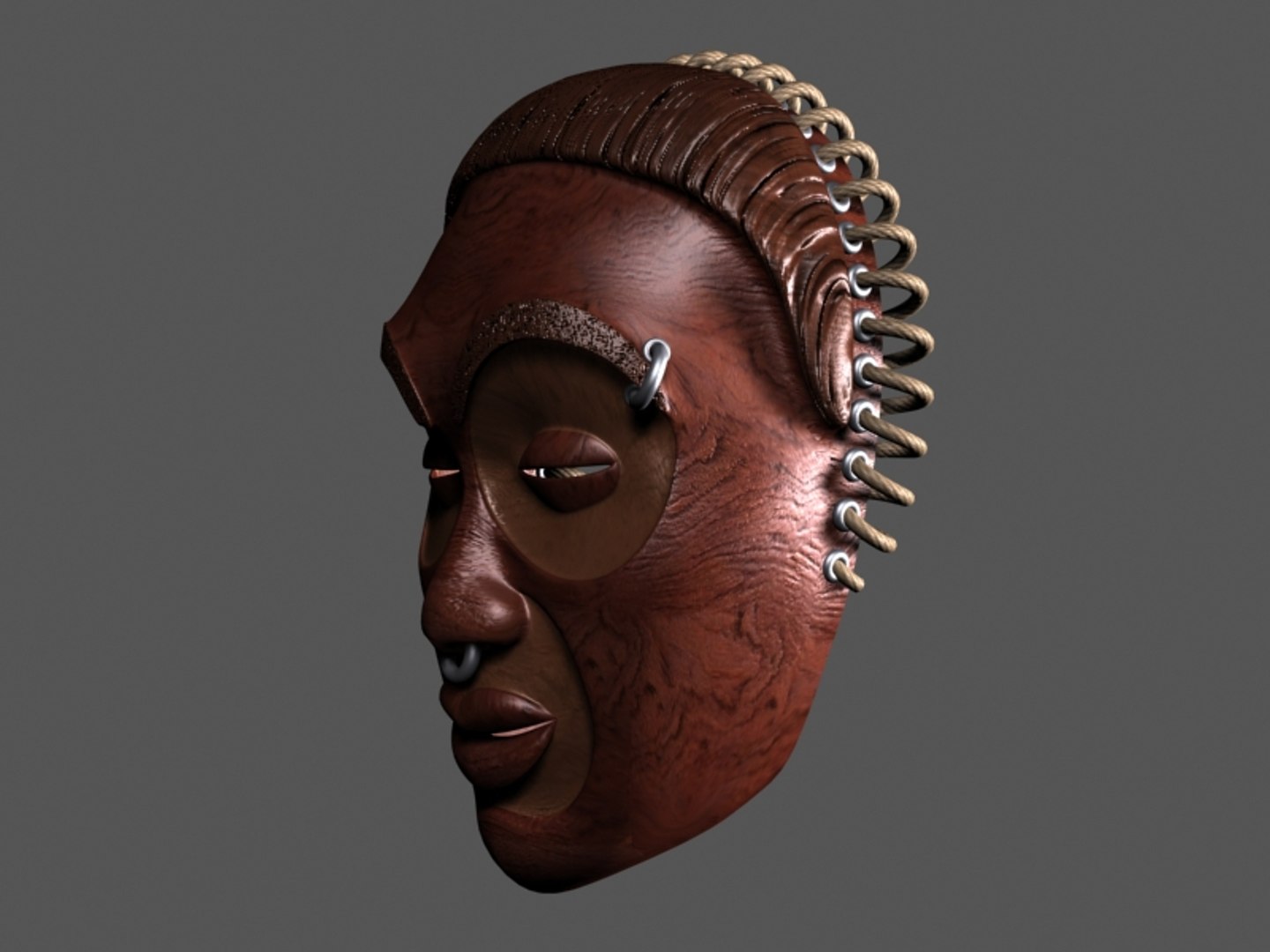 3d Model African Mask