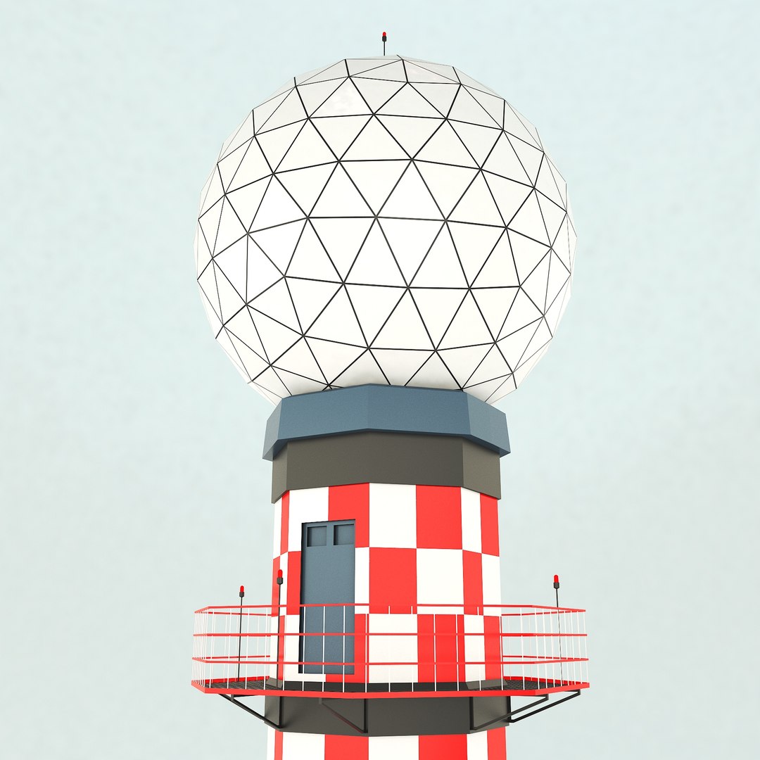 3D Weather Radar Tower - TurboSquid 1647949