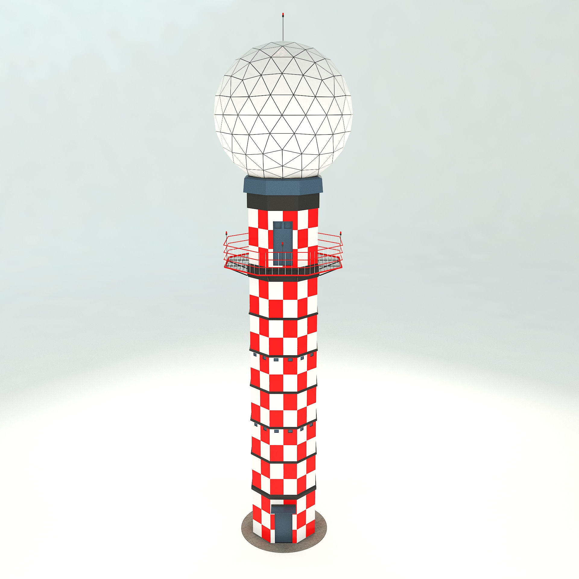 3D weather radar tower - TurboSquid 1647949