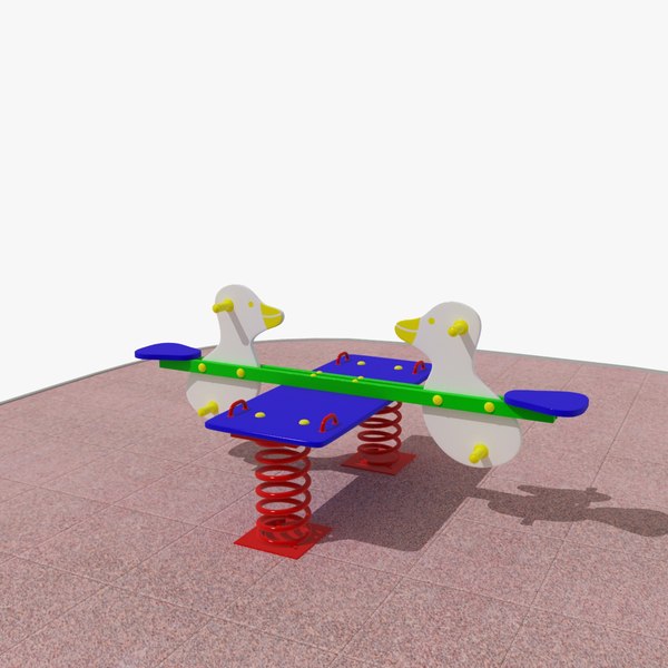 playground spring swing duck 3d 3ds