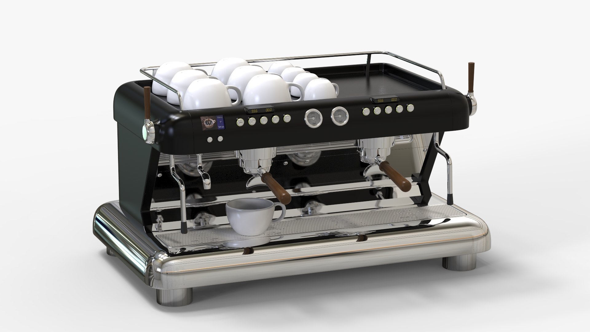 Big Commercial Coffee Machine 3D - TurboSquid 1778638