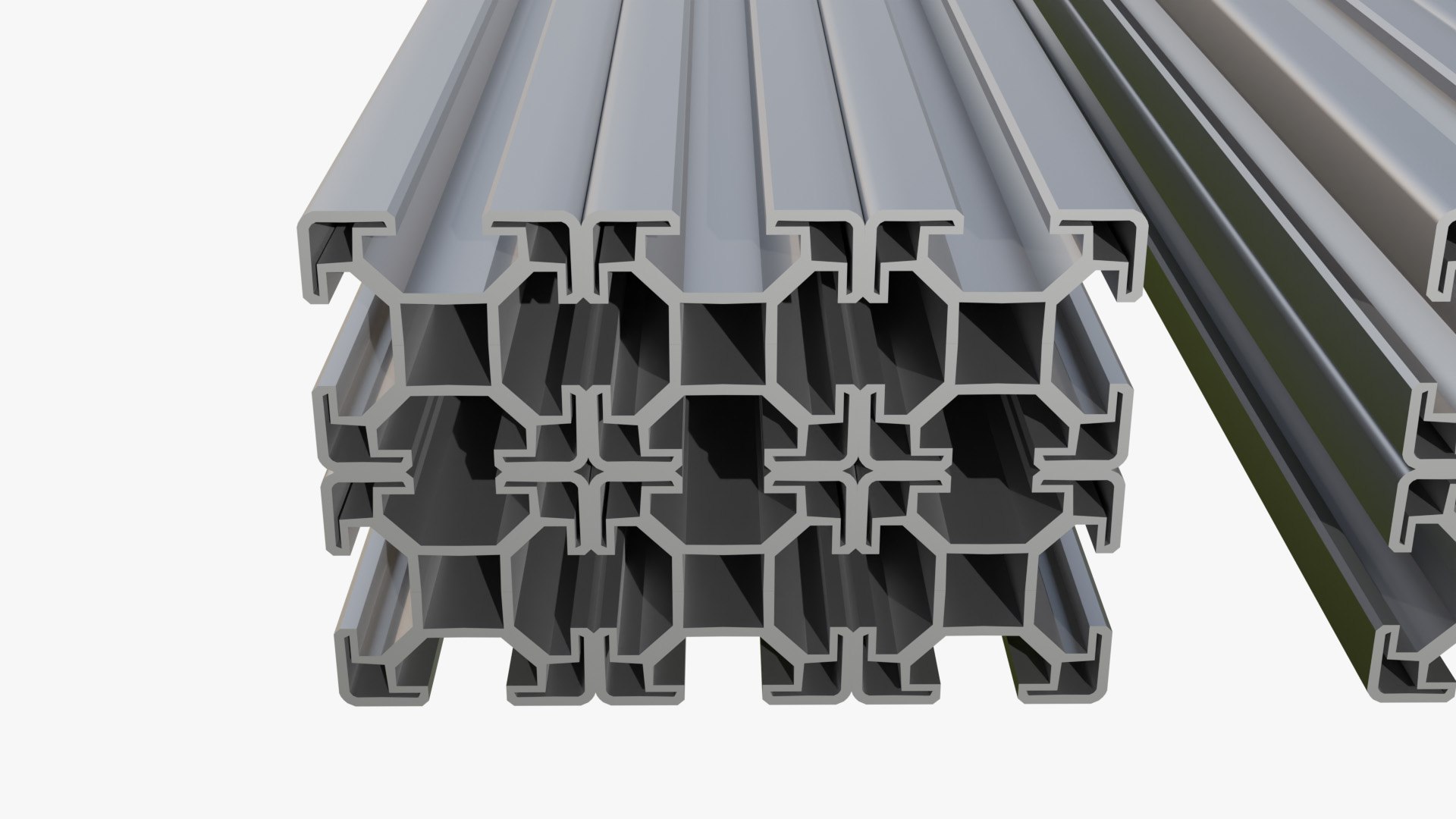 T Slot-Aluminium Extrusions 3D Model - TurboSquid 2131956