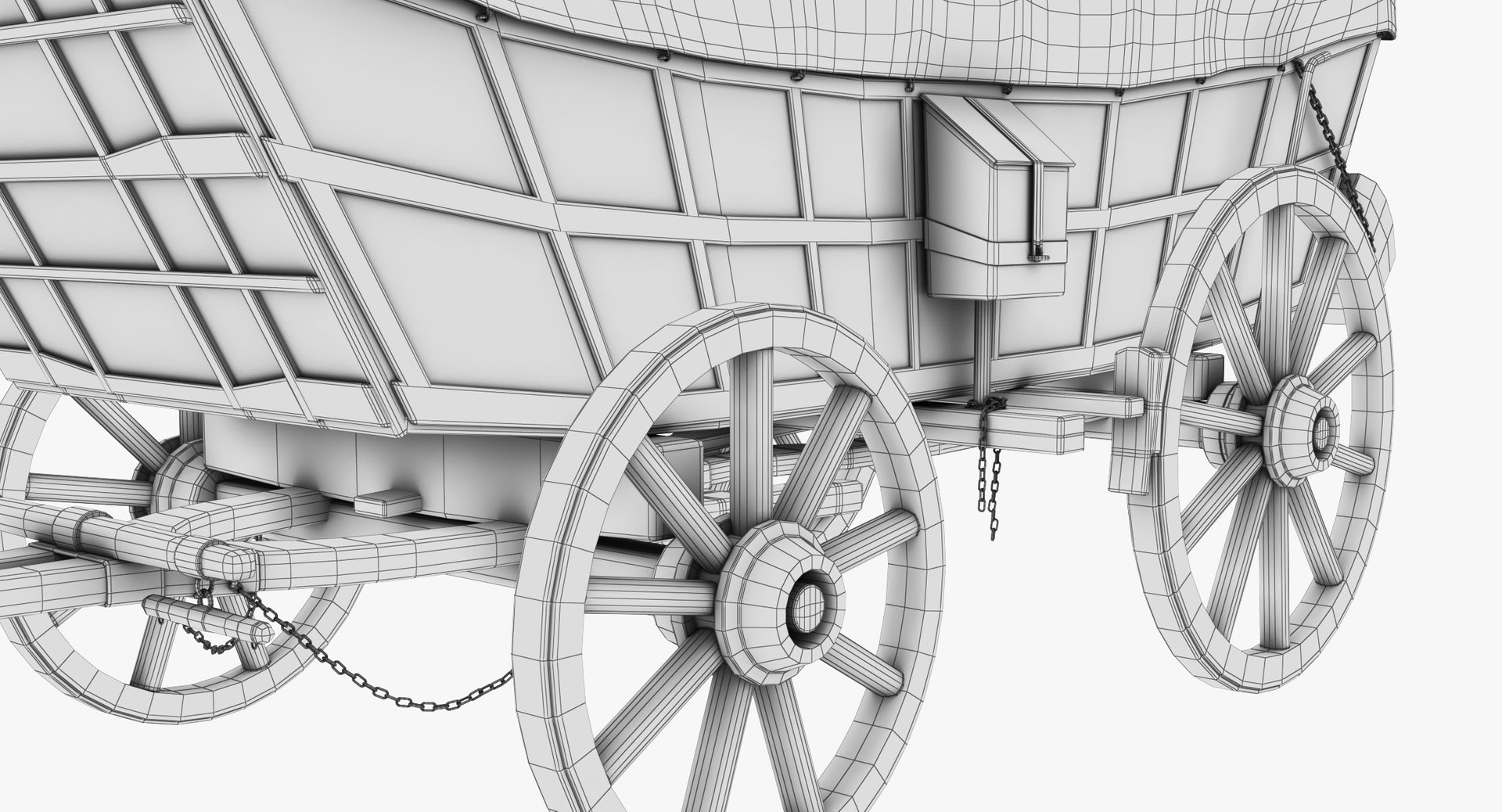 3D Model Conestoga Wagon - TurboSquid 1624779