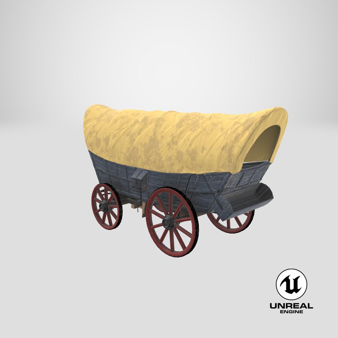 3D Model Conestoga Wagon - TurboSquid 1624779