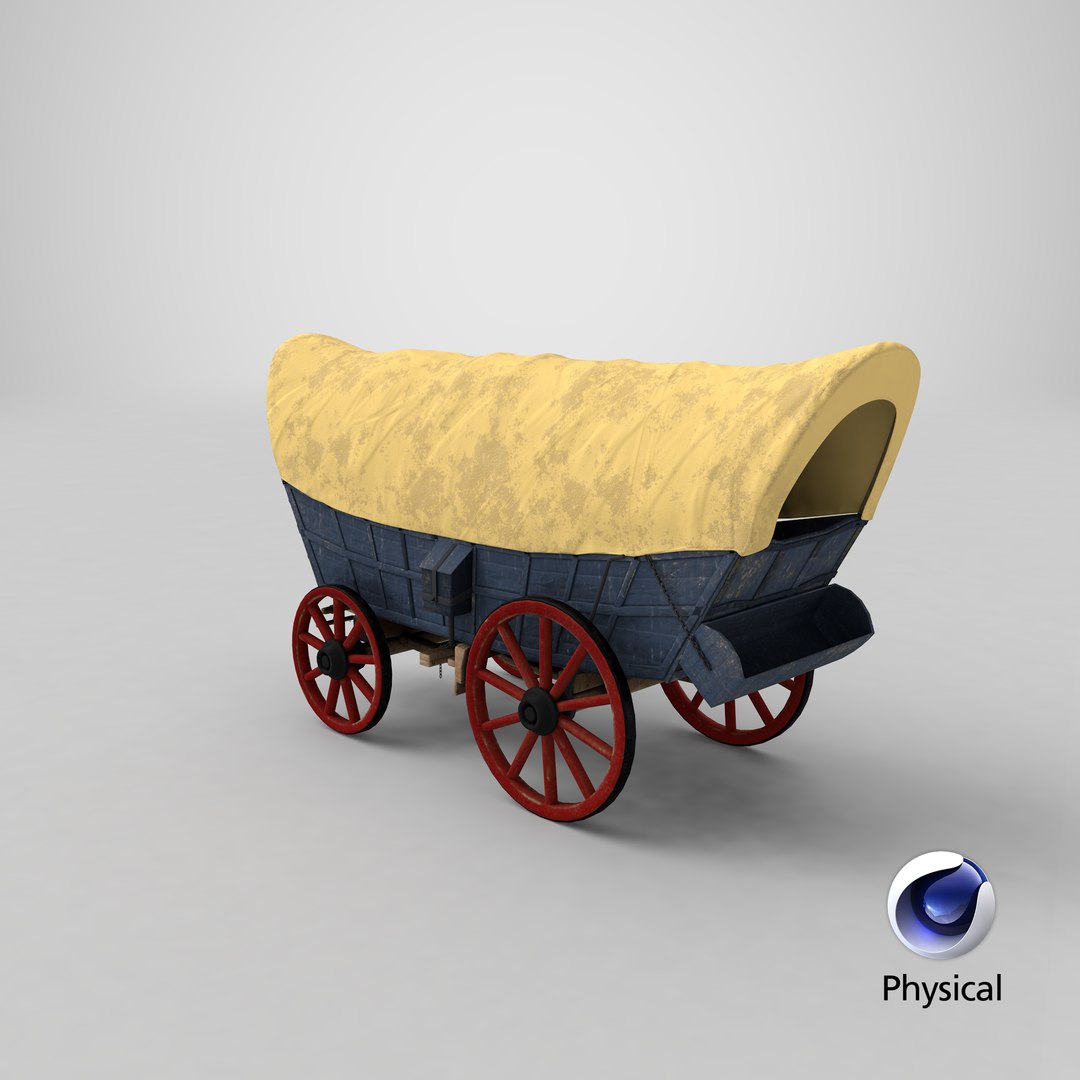 3D Model Conestoga Wagon - TurboSquid 1624779