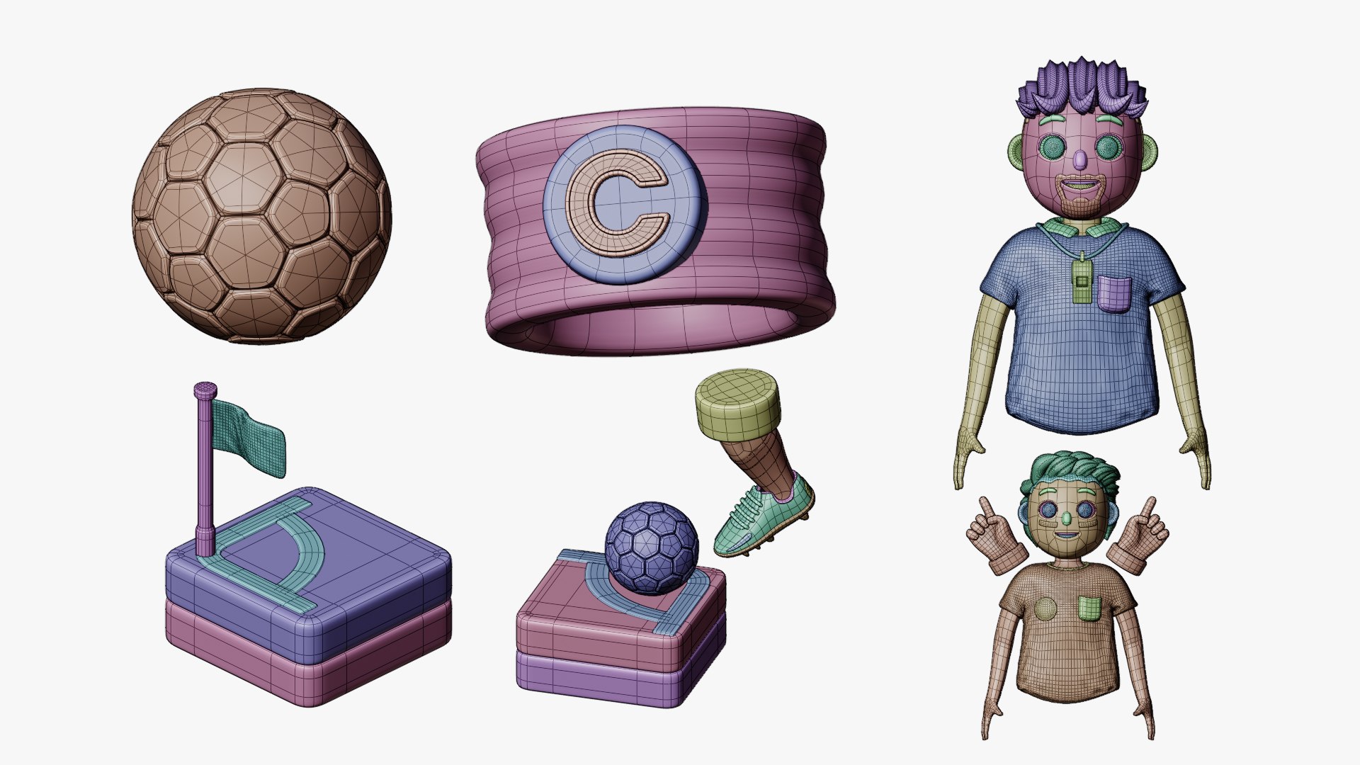 3D Soccer 3D Collection Model - TurboSquid 2272886