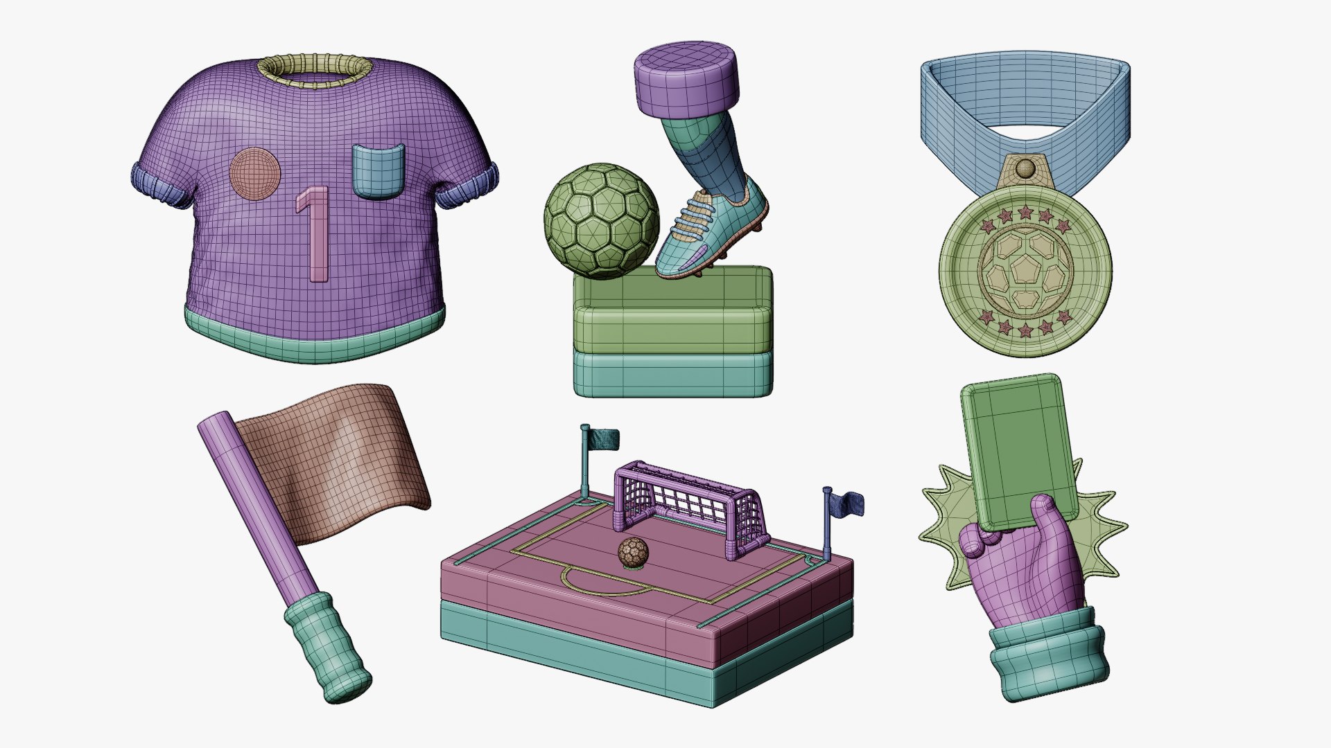 3D Soccer 3D Collection Model - TurboSquid 2272886