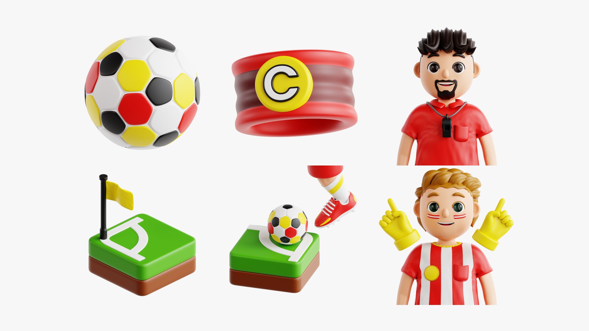3D Soccer 3D Collection Model - TurboSquid 2272886