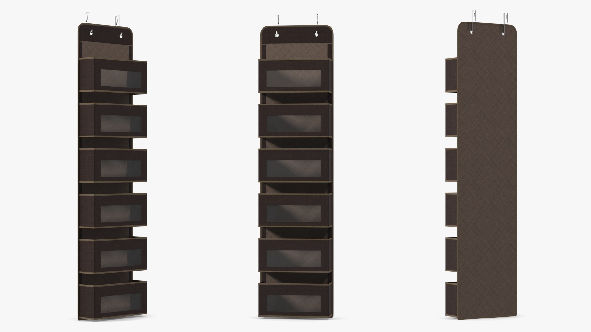 Wall Hanging Organizer With Pockets Brown 3D Model - TurboSquid 2015106