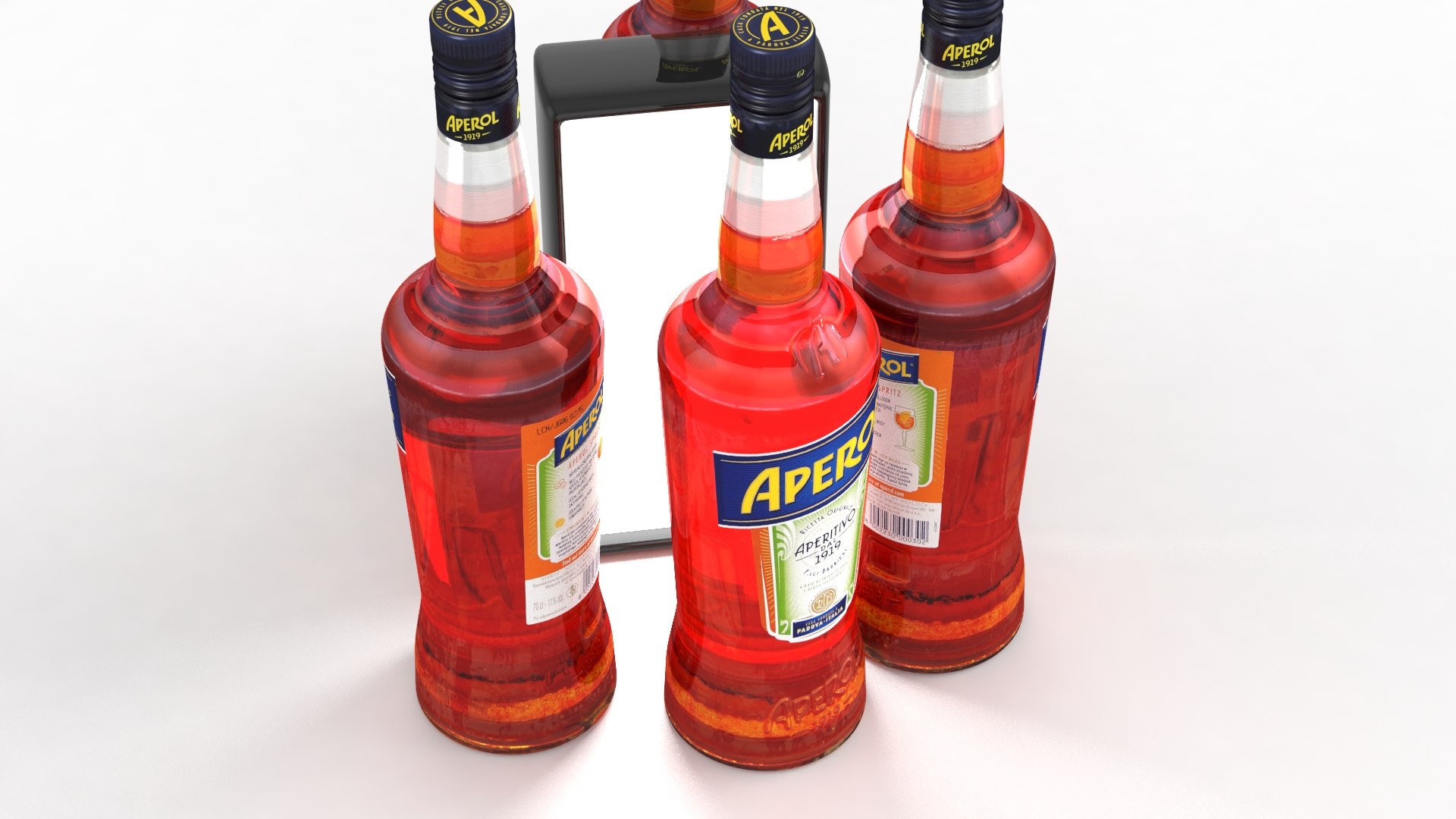 3D Alcohol Bottle Aperol 700ml 2021 - TurboSquid 1786845