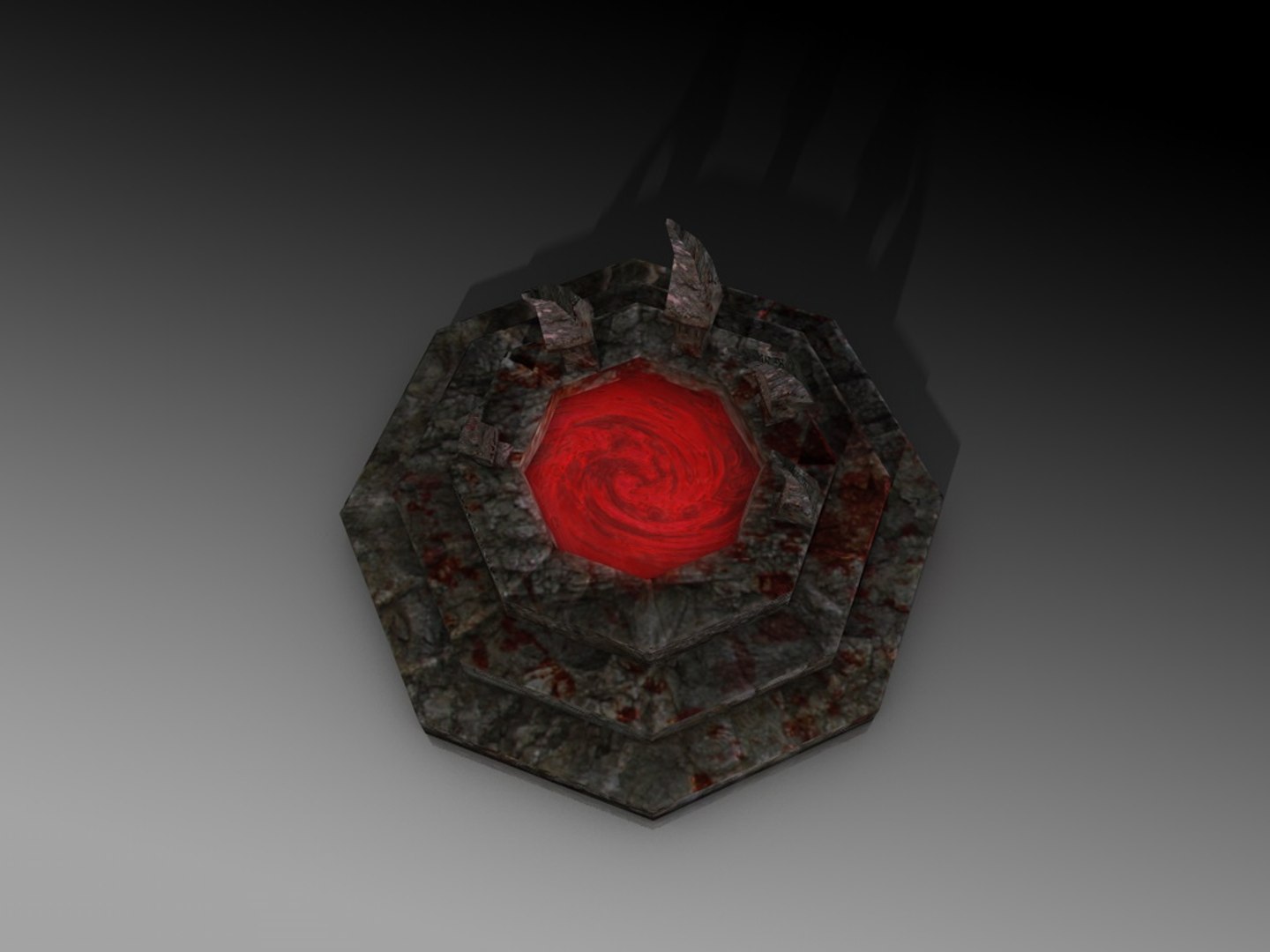 3d Blood Fountain Fantasy