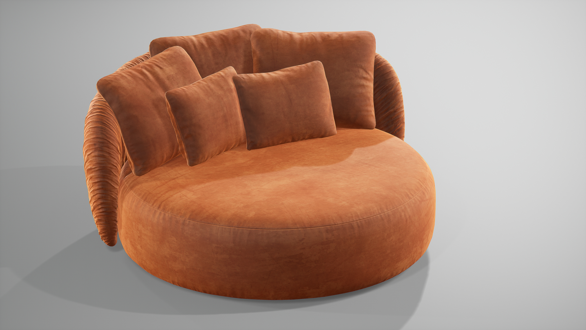 Laura Meroni Drape Round Sofa BD81 3D - TurboSquid 1814663