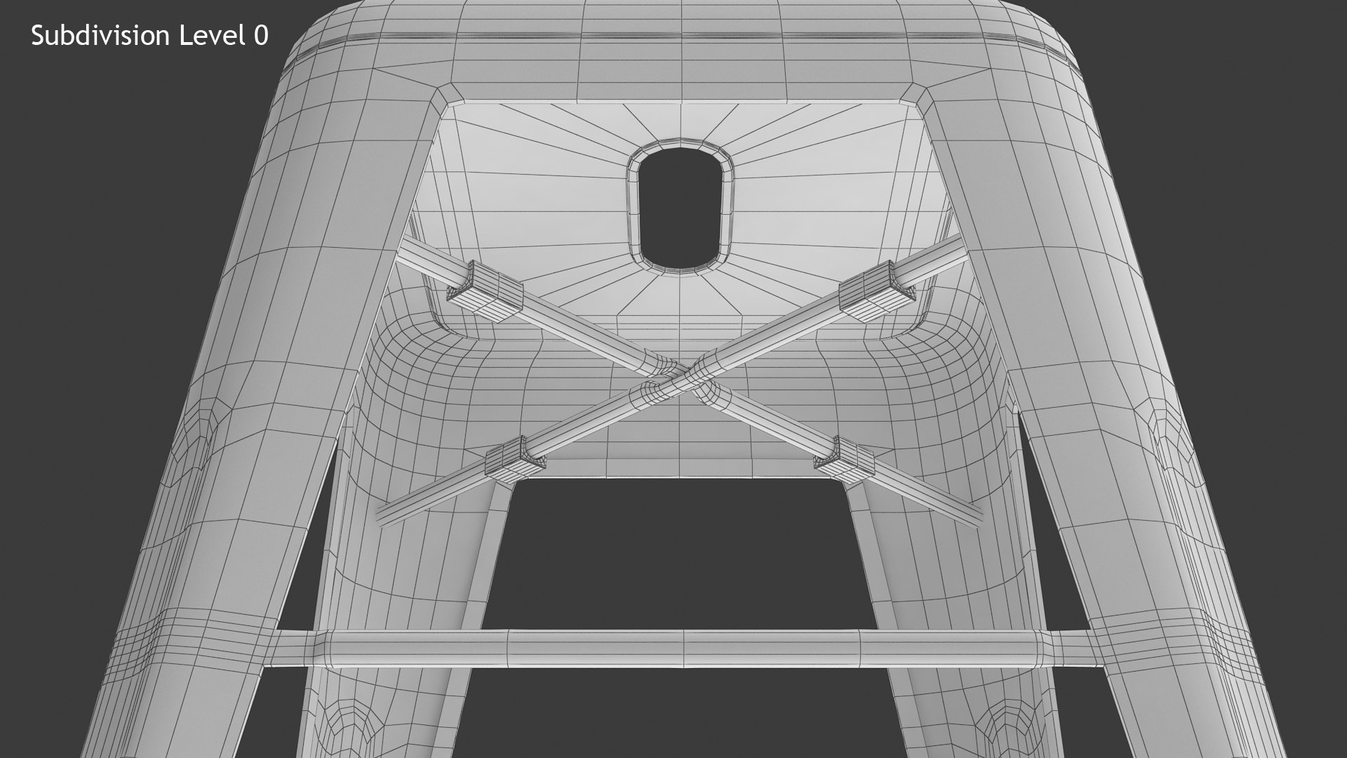 3D Metal Stool Model - TurboSquid 1449970