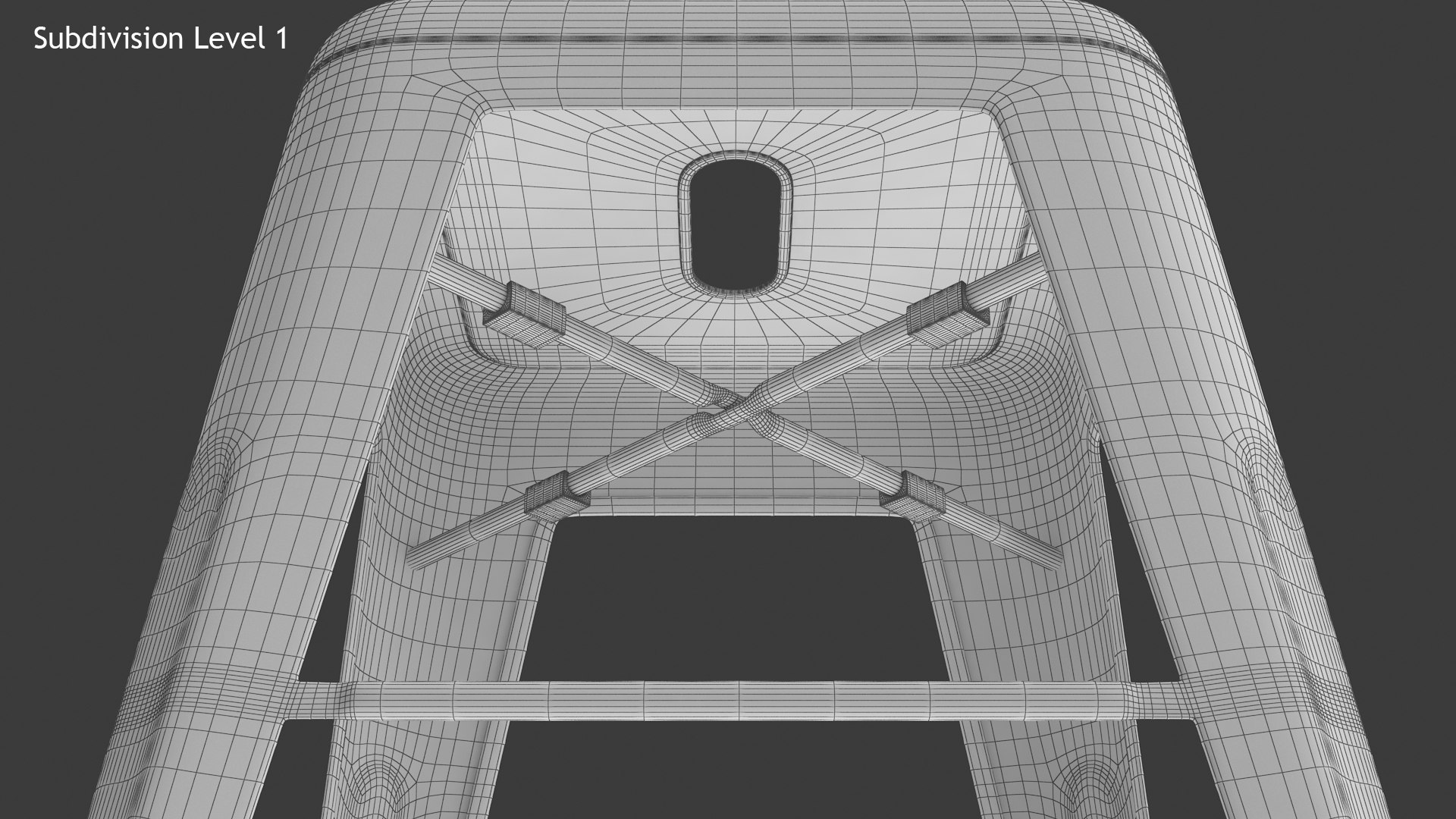 3D Metal Stool Model - TurboSquid 1449970