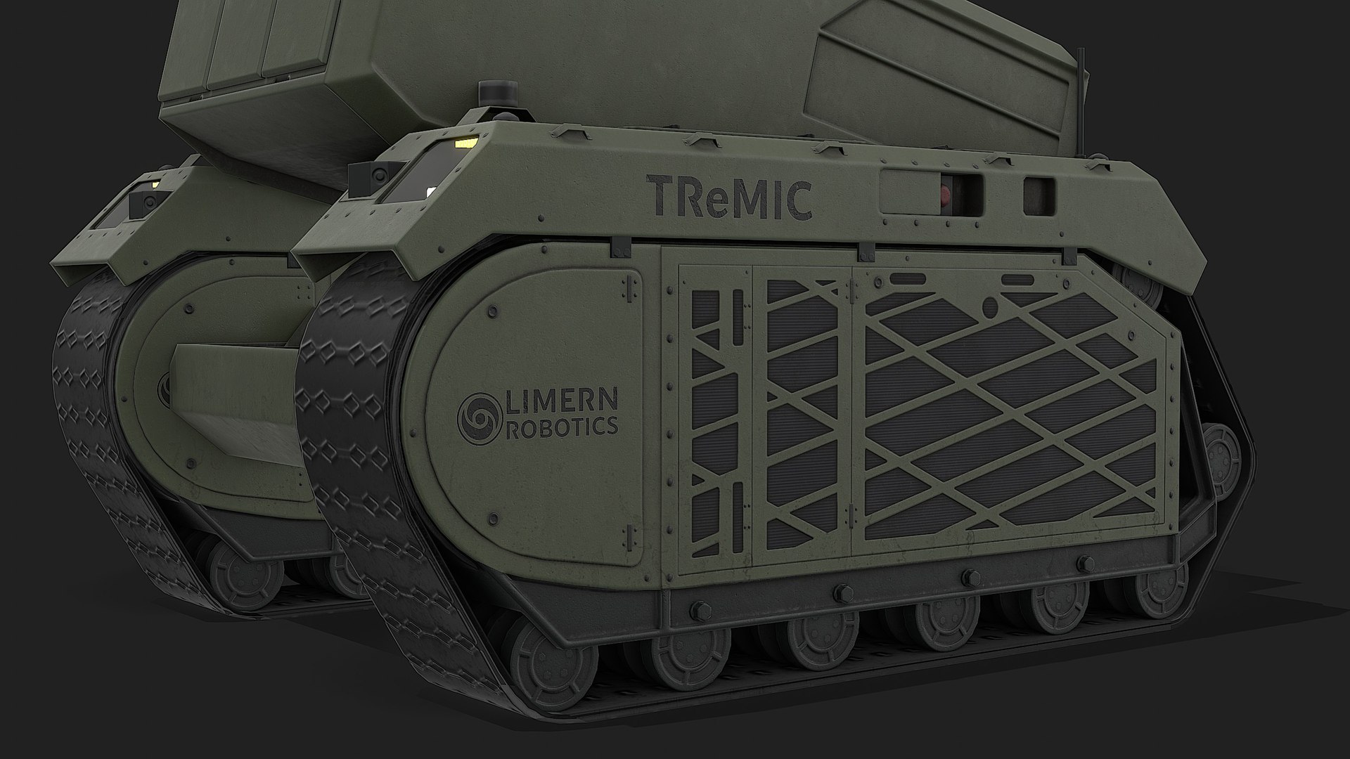 3D Smart Military MLRS Robot - Green Model - TurboSquid 2168260