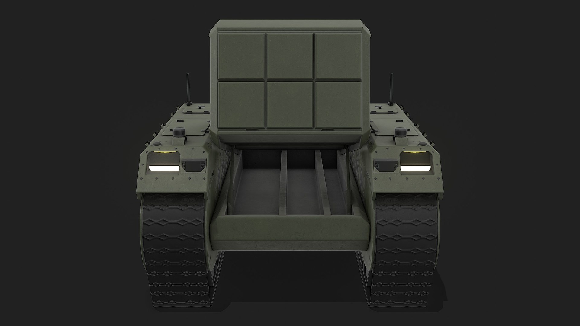 3D Smart Military MLRS Robot - Green Model - TurboSquid 2168260