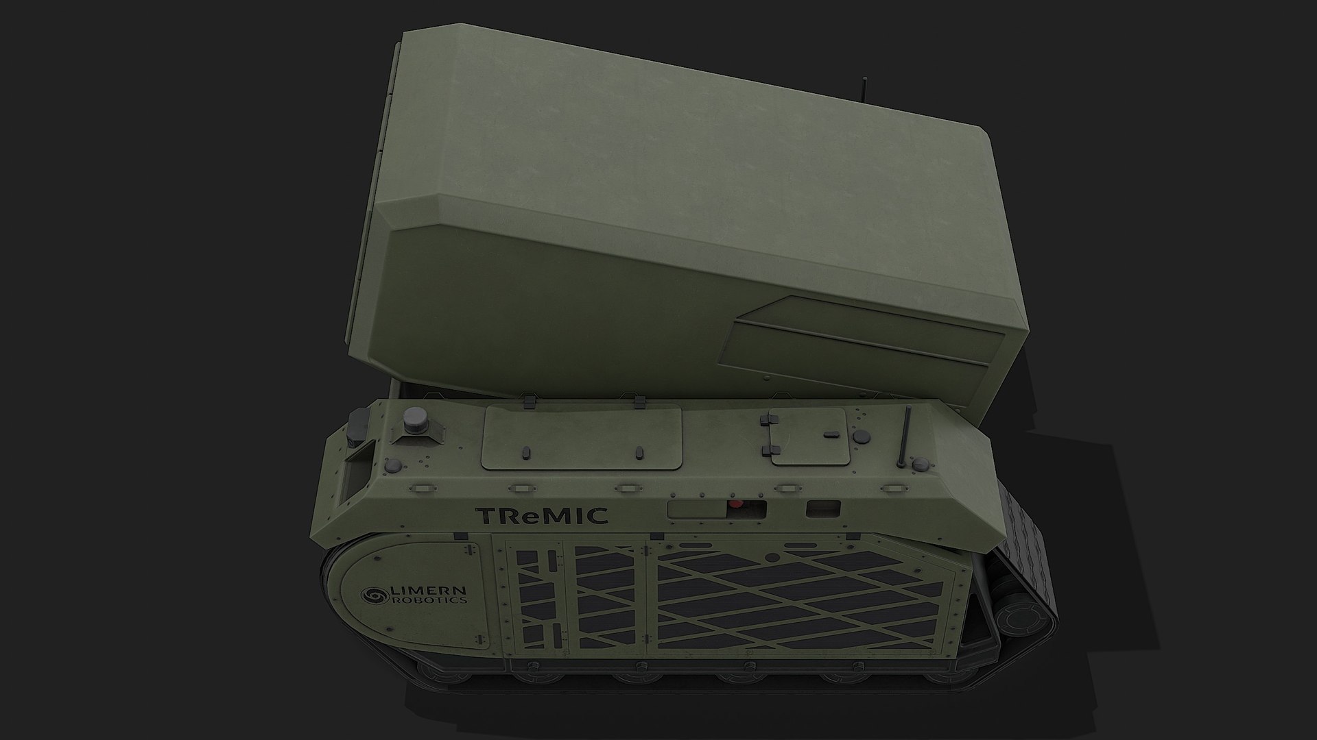3D Smart Military MLRS Robot - Green model - TurboSquid 2168260