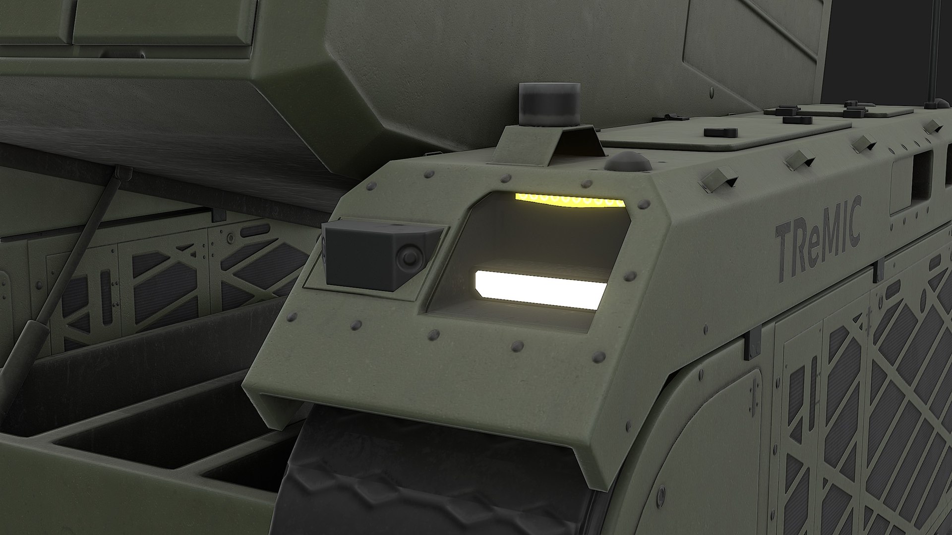 3D Smart Military MLRS Robot - Green Model - TurboSquid 2168260