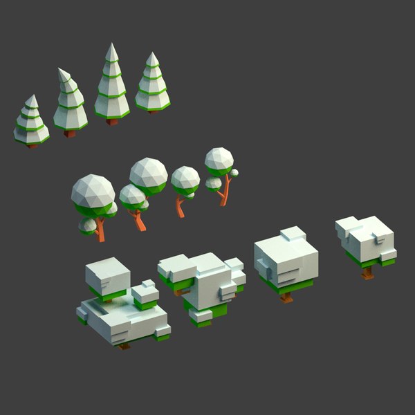 Trees mobile 3D model - TurboSquid 1163357