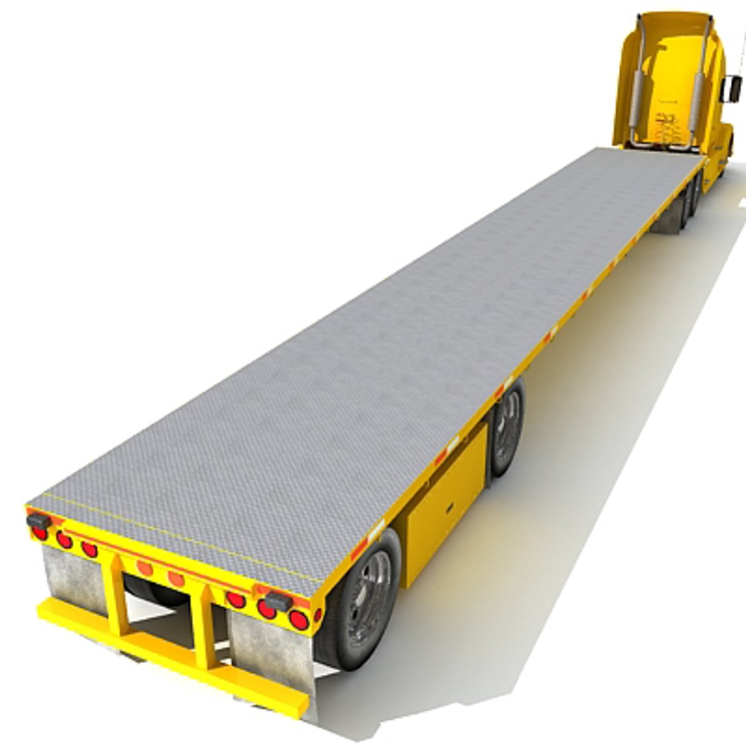 Truck Flatbed 3D Model - TurboSquid 1467493