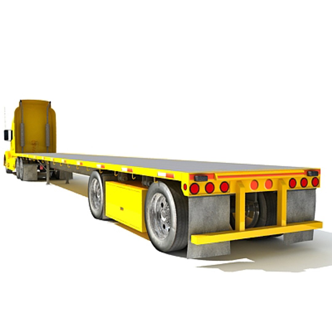 Truck Flatbed 3D Model - TurboSquid 1467493