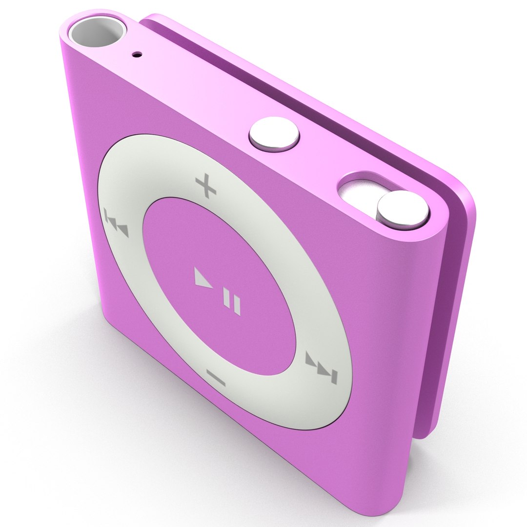Ipod Shuffle Purple Modeled 3d Obj