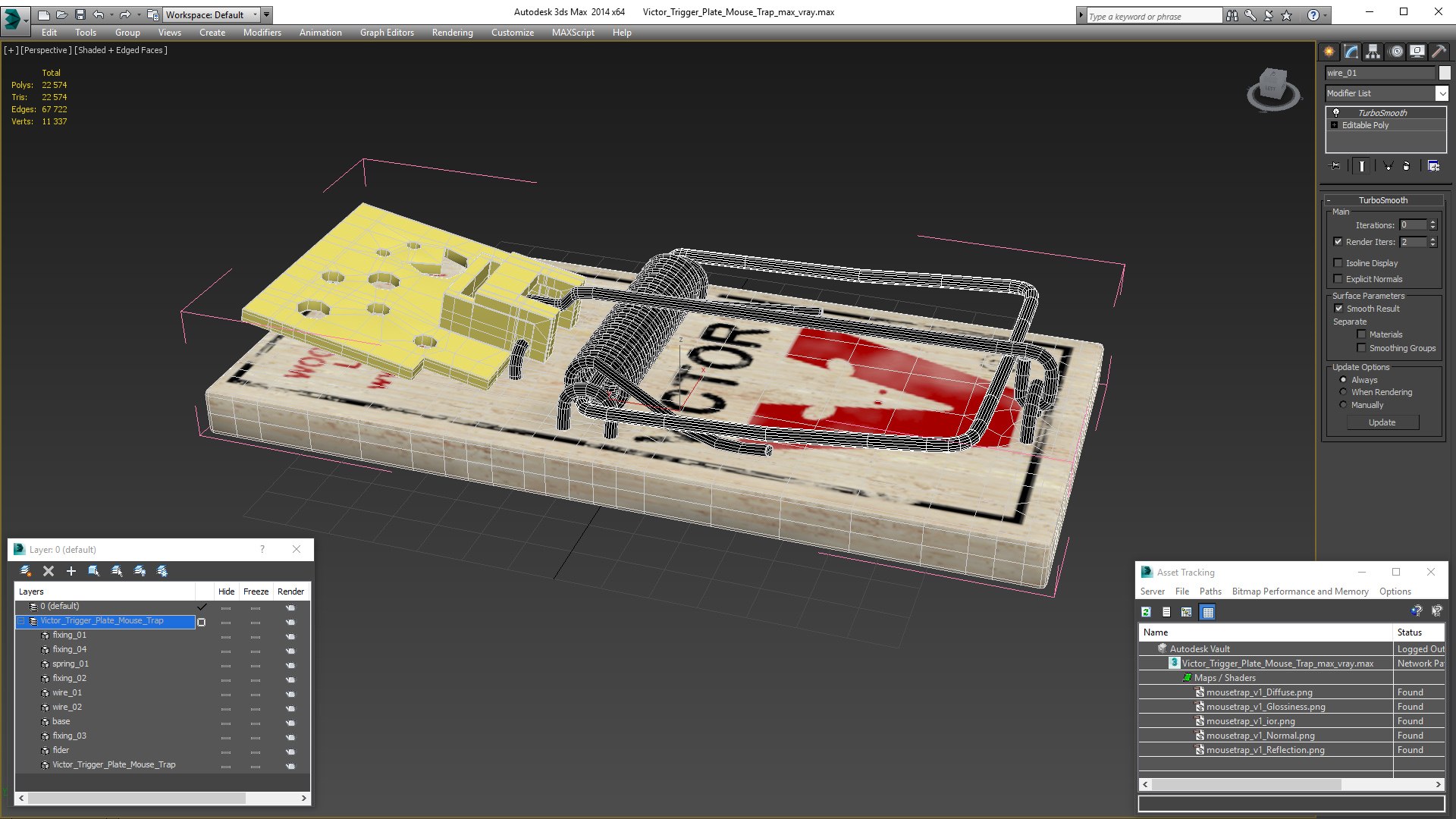 Victor Trigger Plate Mouse Trap 3D model - TurboSquid 1777260