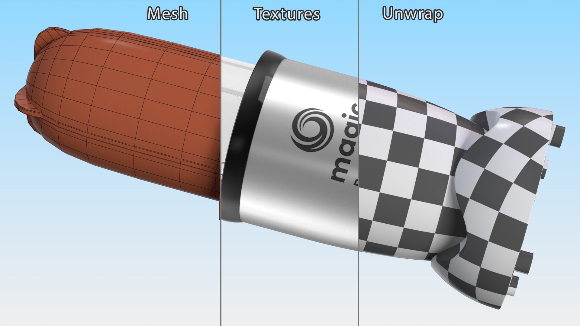 3D Model Magic Bullet Blender Silver - TurboSquid 2140061