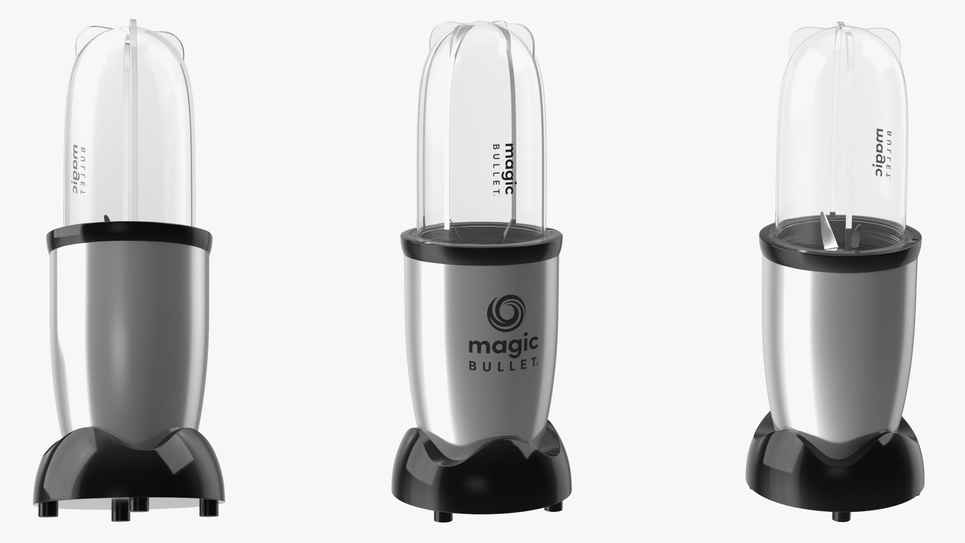 3D Model Magic Bullet Blender Silver - TurboSquid 2140061