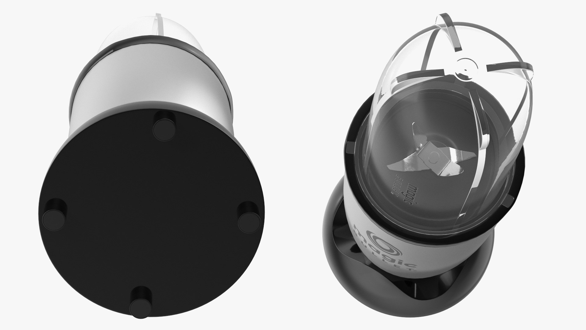 3D Model Magic Bullet Blender Silver - TurboSquid 2140061