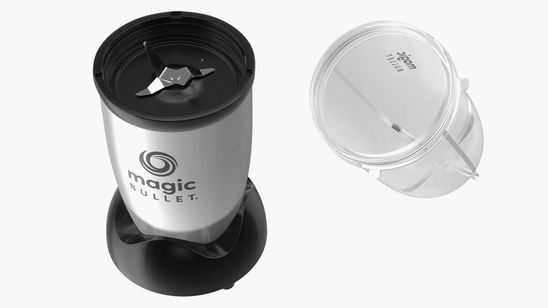 3D Model Magic Bullet Blender Silver - TurboSquid 2140061
