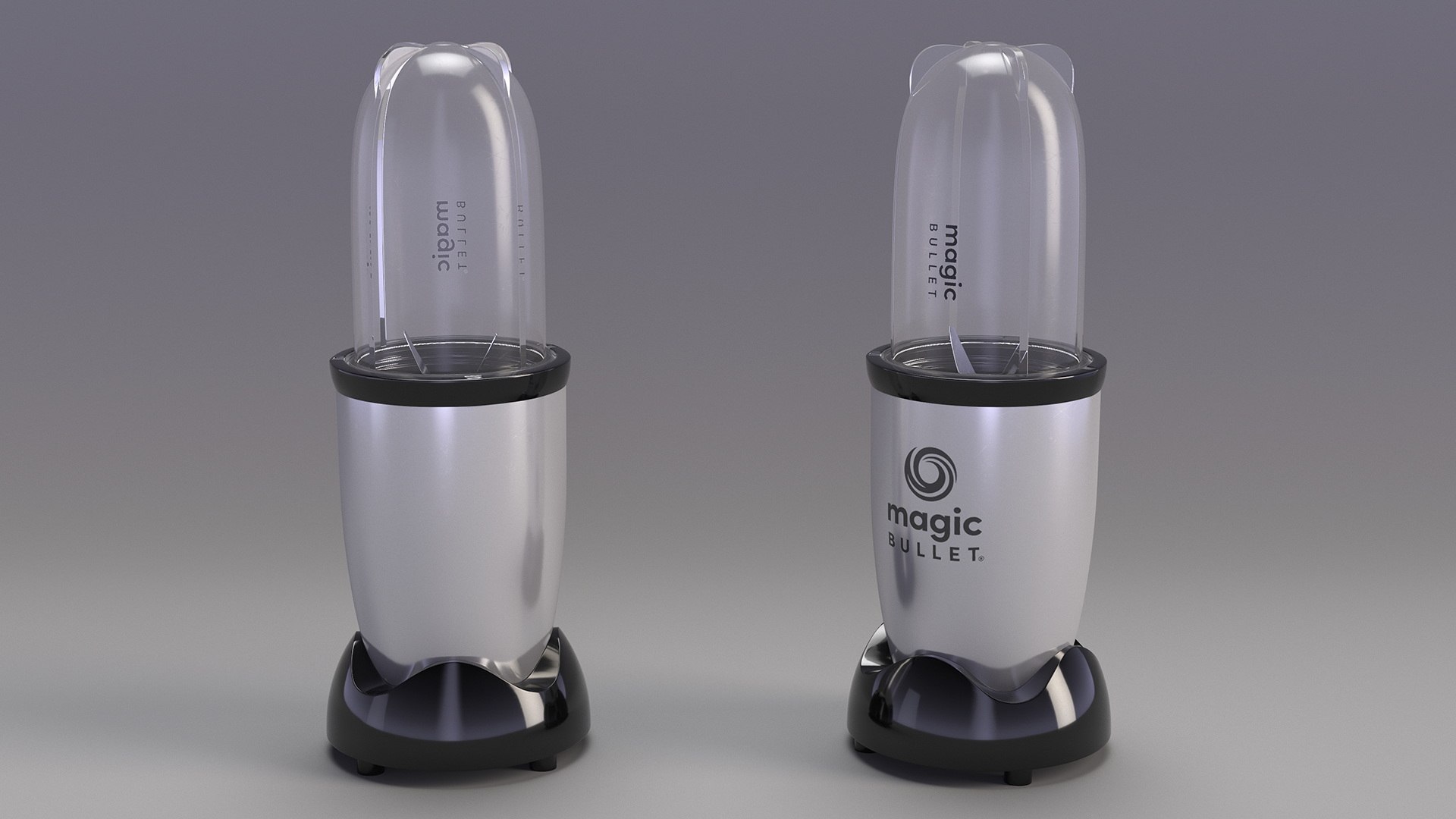 3D Model Magic Bullet Blender Silver - TurboSquid 2140061