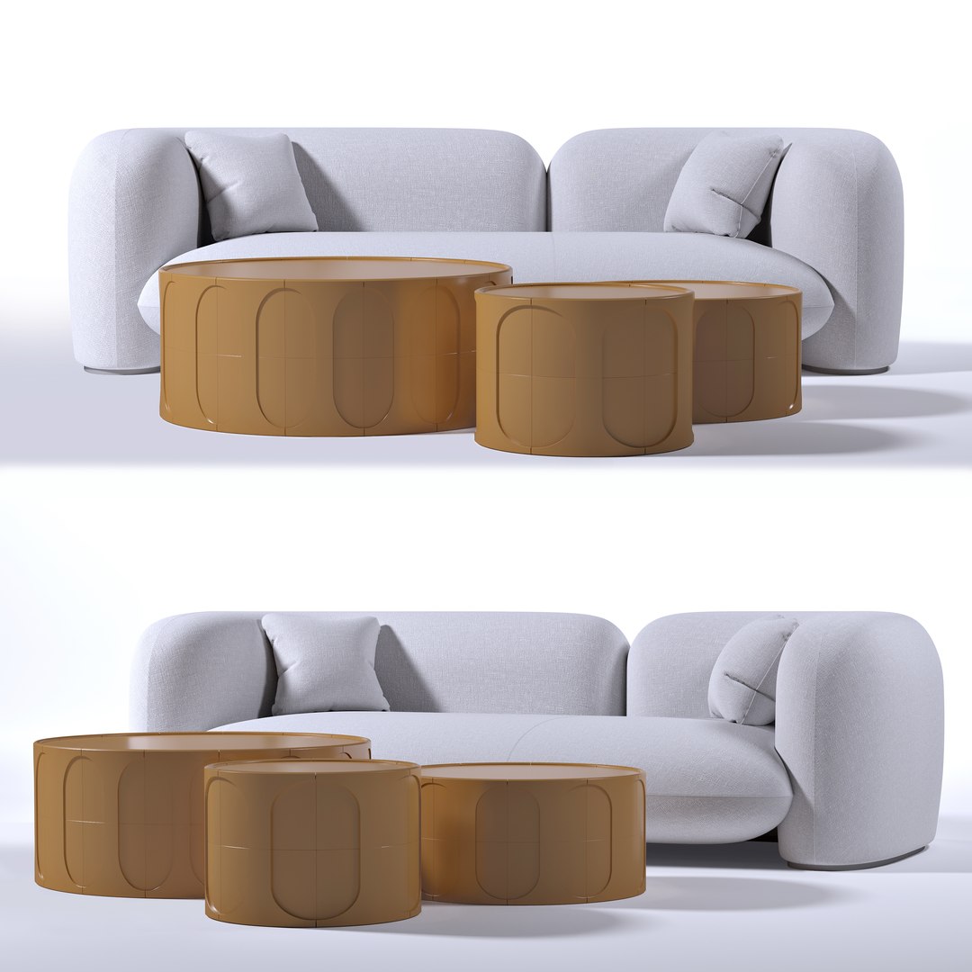 Freeform Sofa 3D Model - TurboSquid 2010773