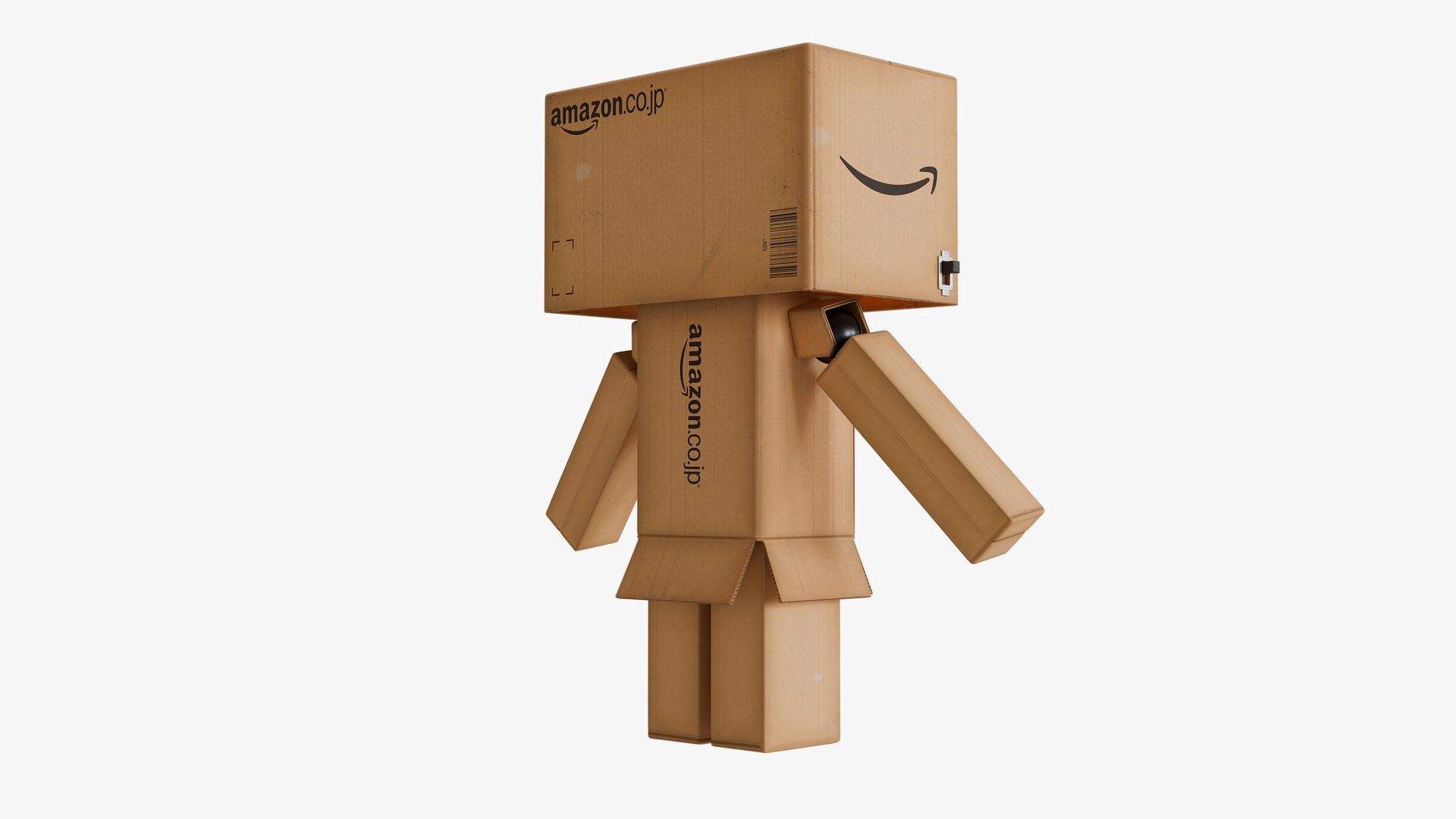 Realistc Danbo Amazon Cardboard Box 3D - TurboSquid 2329894