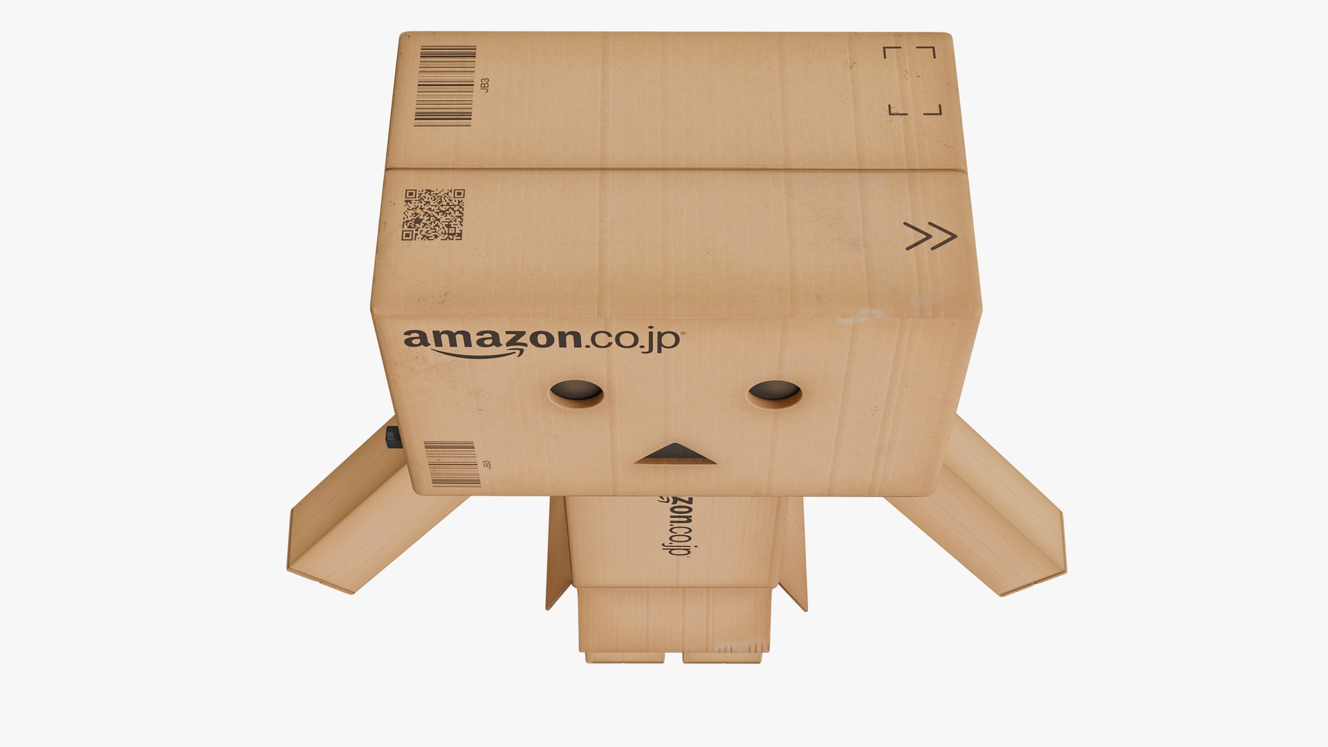 Realistc Danbo Amazon Cardboard Box 3D - TurboSquid 2329894