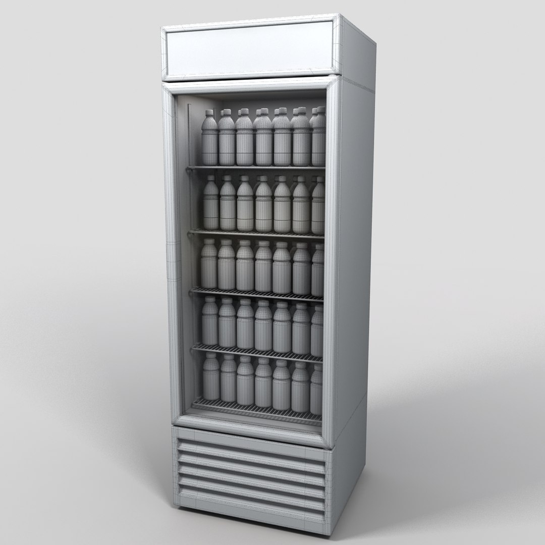 3d Store Cooler Model