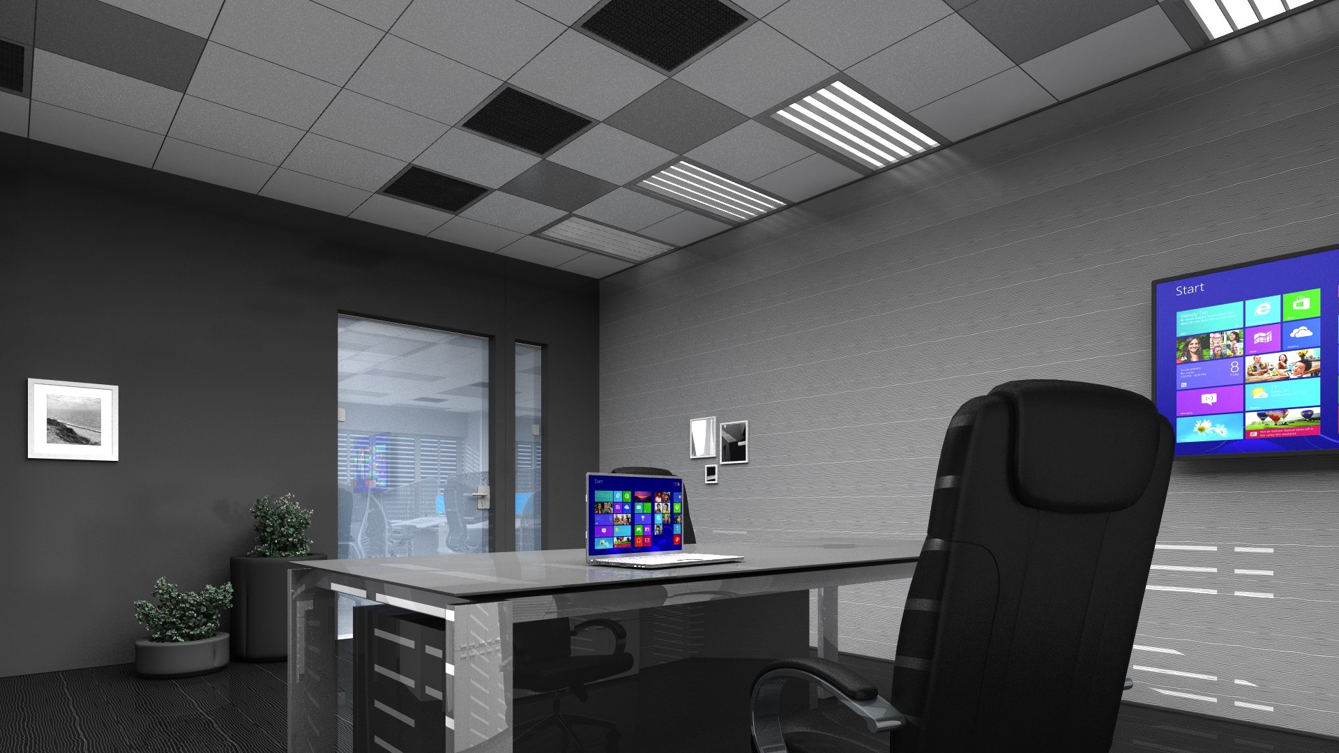 3d-scenes - Office 01 3D Model - TurboSquid 1420298