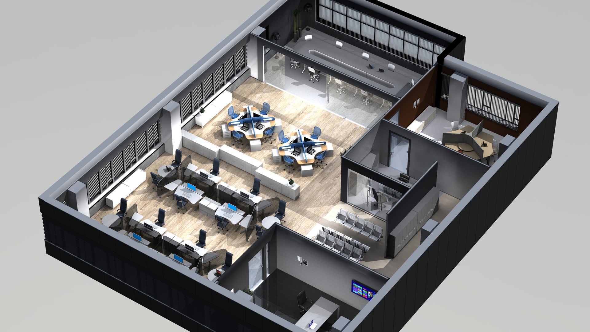 3d-scenes - Office 01 3D Model - TurboSquid 1420298