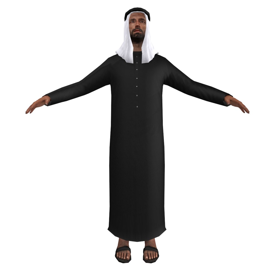 arab man 3d max