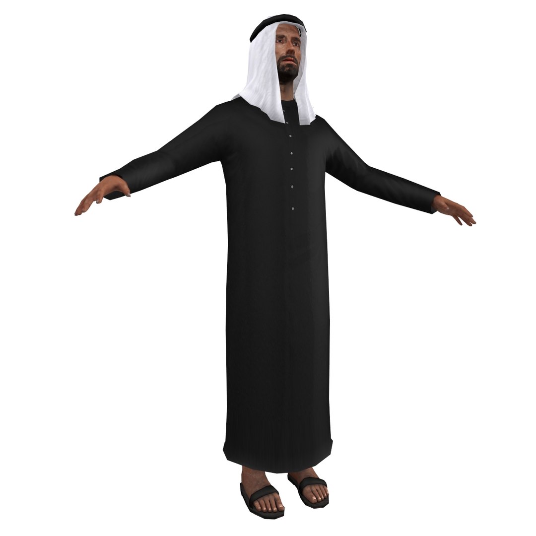 arab man 3d max