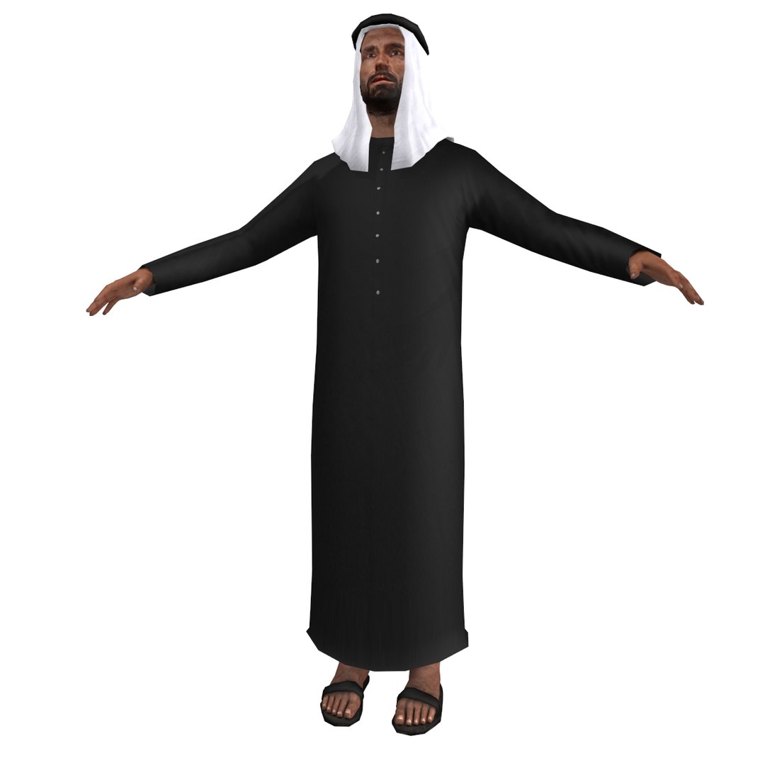arab man 3d max