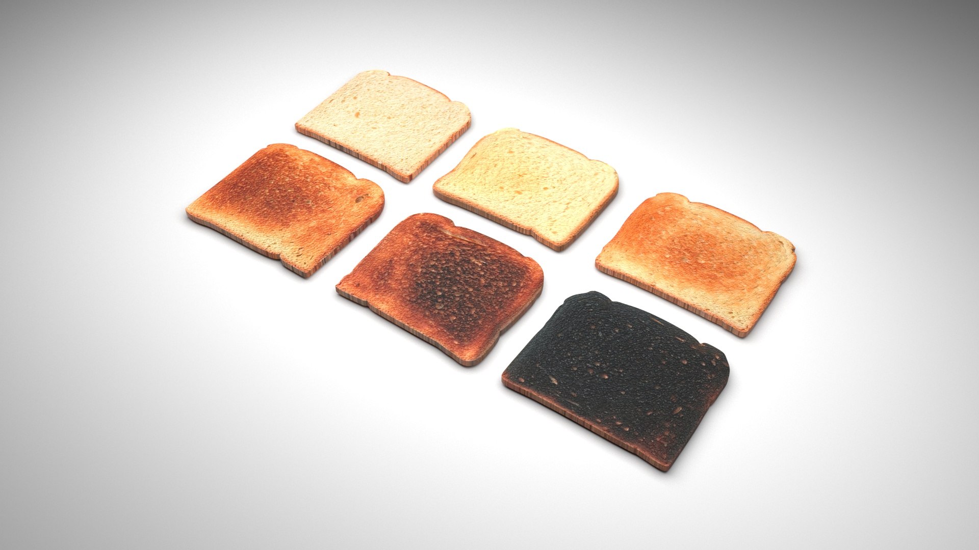Toasts Collection Model - TurboSquid 1854608