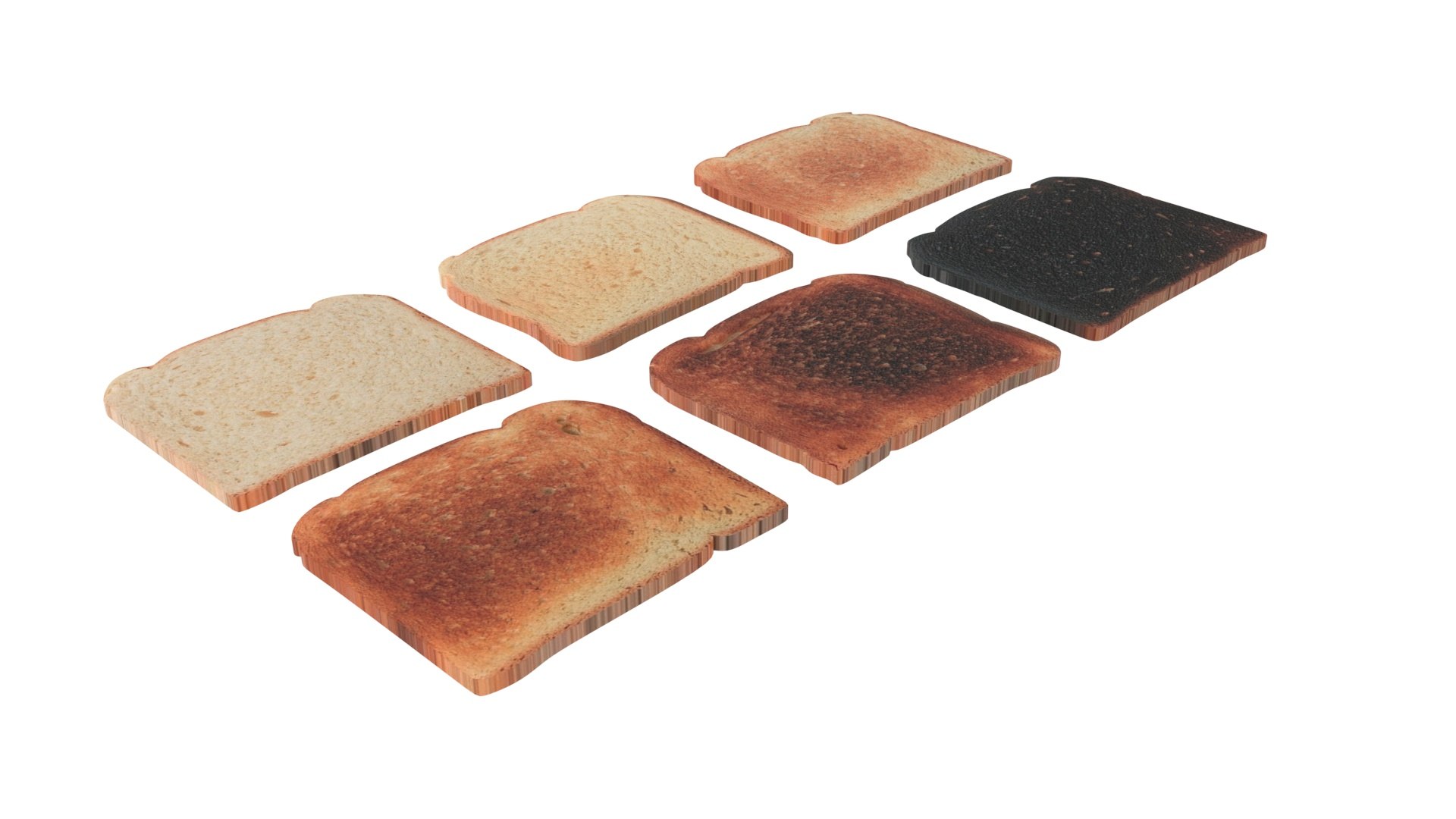 Toasts Collection Model - TurboSquid 1854608